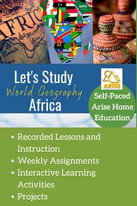 Africa Worksheets & Self-\pace Geography Course