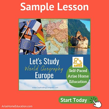 Europe Worksheets World Geography Sample Lesson