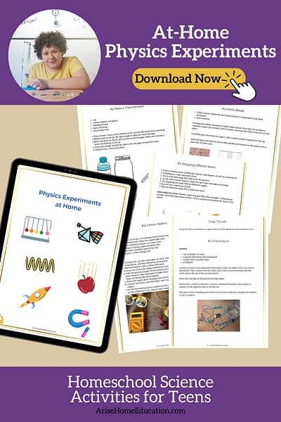 Physics Activities and Experiments at Home - Arise Home Education
