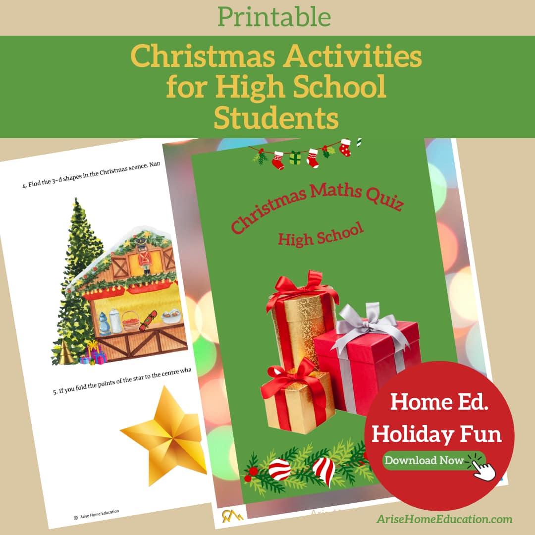 Christmas Activities for High School Students - Arise Home Education