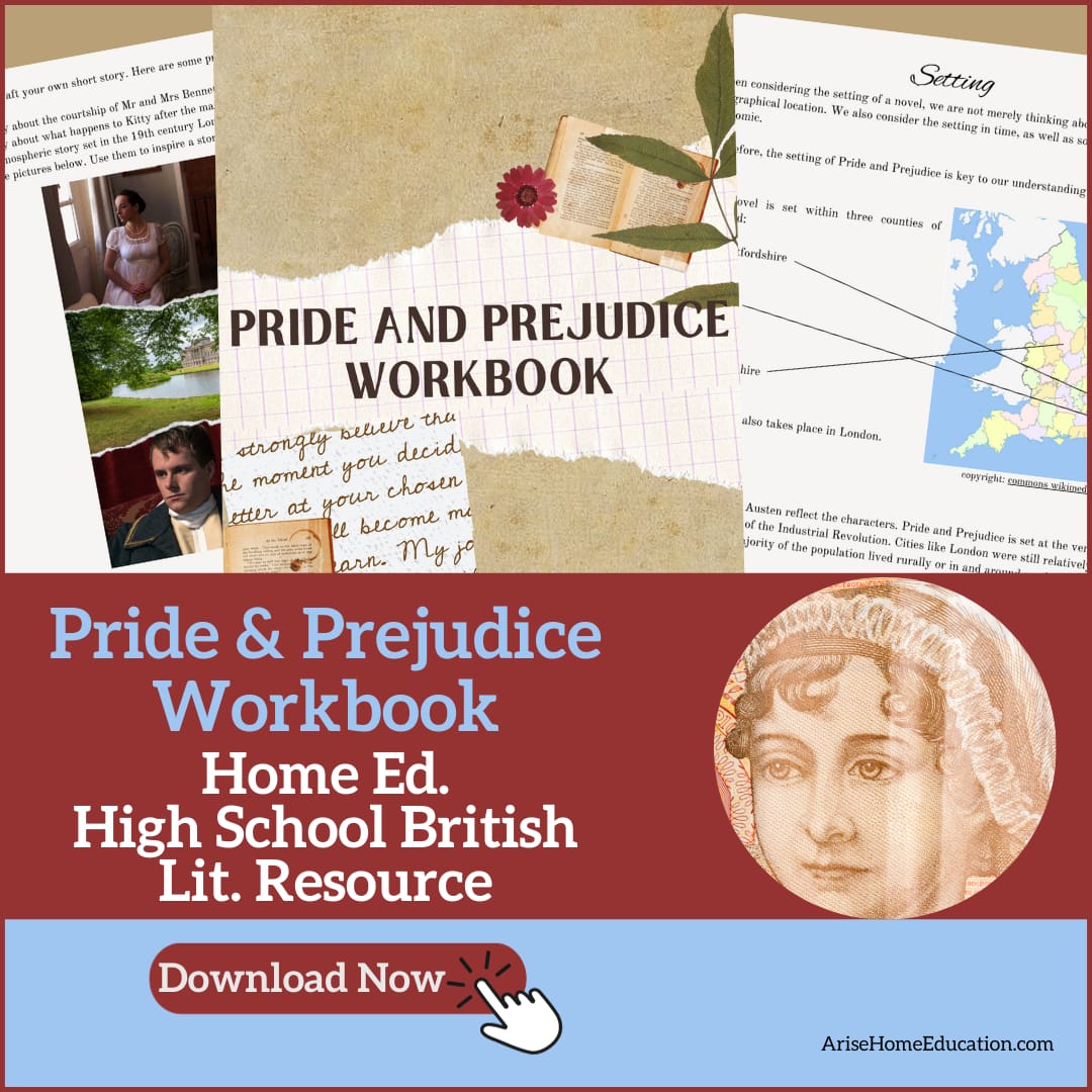 Pride and Prejudice Literature Study Workbook - Arise Home Education